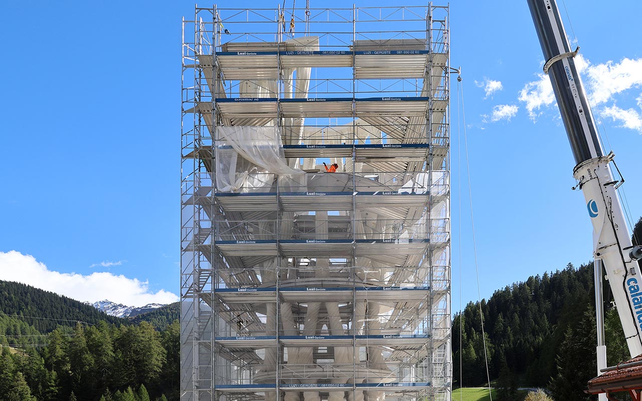 Michael Hansmeyer - Tor Alva / Weisser Turm von Origen, Mulegns